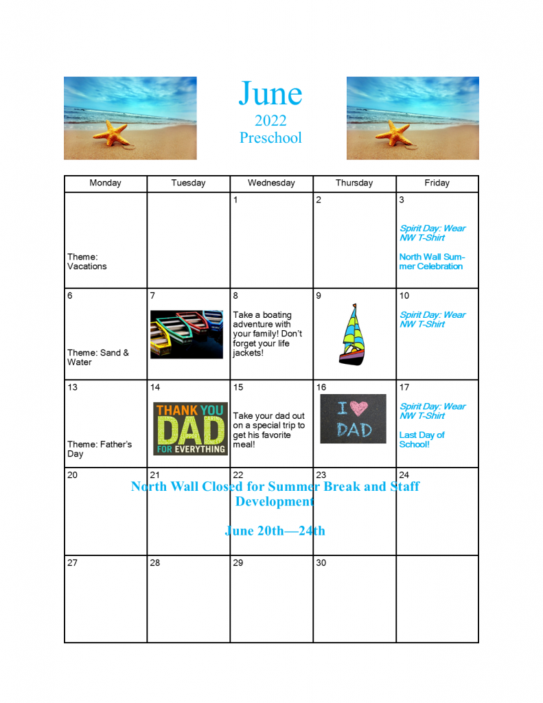 Preschool – North Wall Schools