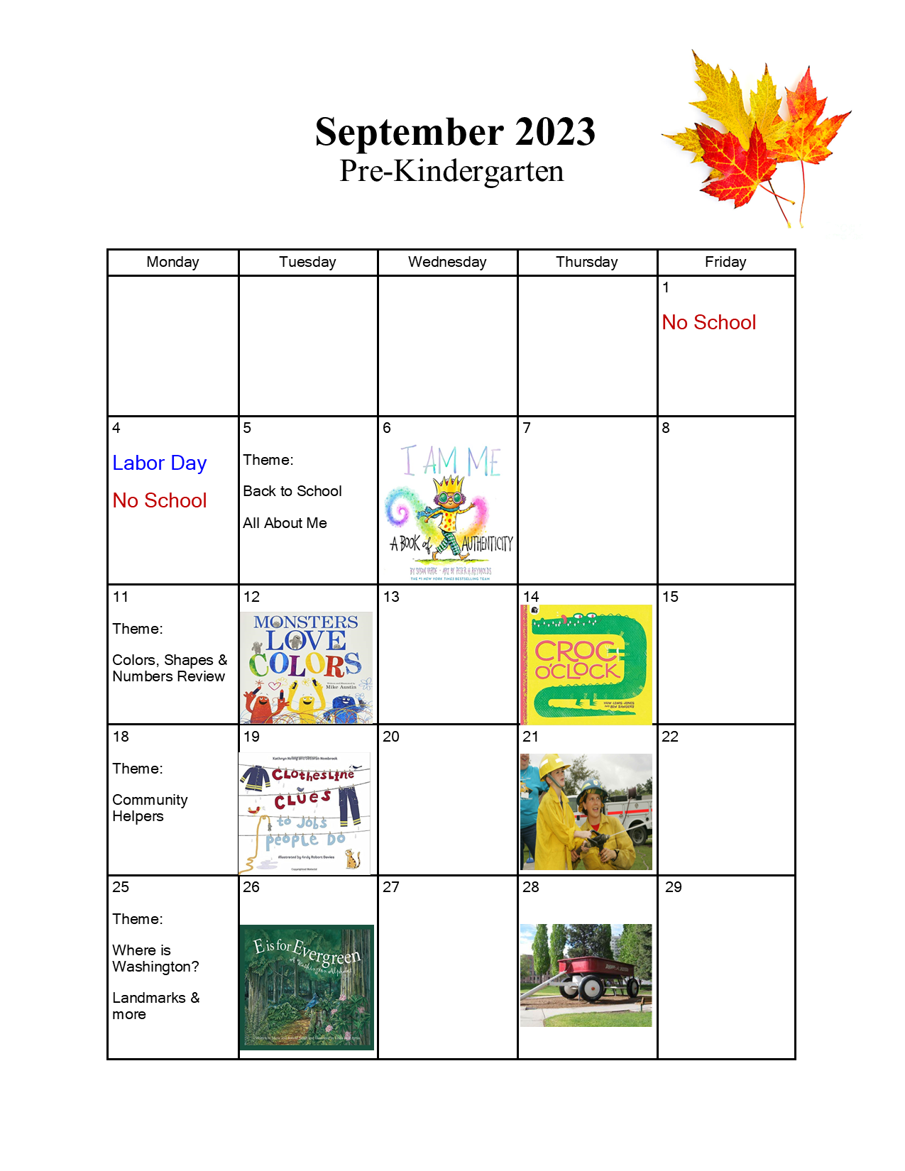 Pre-Kindergarten – North Wall Schools